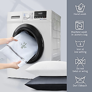 Fittia Body Pillow Case 20x54, Soft Silky Cooling Body Pillow Cover with Envelope Closure, Breathable Cooling Pillow Case 1 Pack, Dark Grey