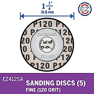Dremel EZ412SA EZ Lock 120 Grit Sanding Disc