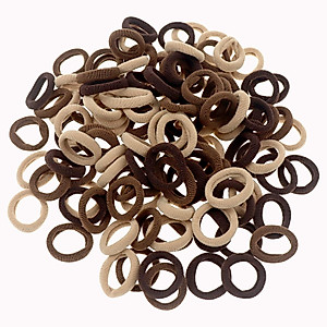 100 Pack Nylon Small Hair Ties Seamless Ponytail Holder Toddlers Baby Girls' Hair Elastics