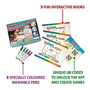 Pixicade Video Game Maker | STEM Kit to Create & Play Your Own Video Games | Educational Toy for Girls and Boys Ages 6+ | Creative & Learning Fun | Draw Your Own Video Game & Bring it to Life