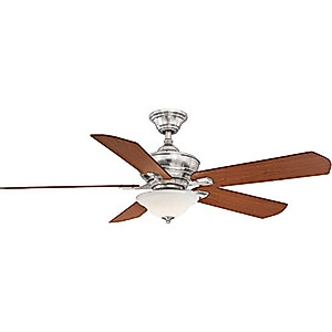 Fanimation FP8094BN Camhaven v2 Fan-Light Kit, Brushed Nickel