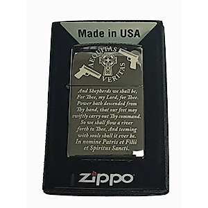 Boondocks Saints Prayer Zippo Lighter Black Ice.