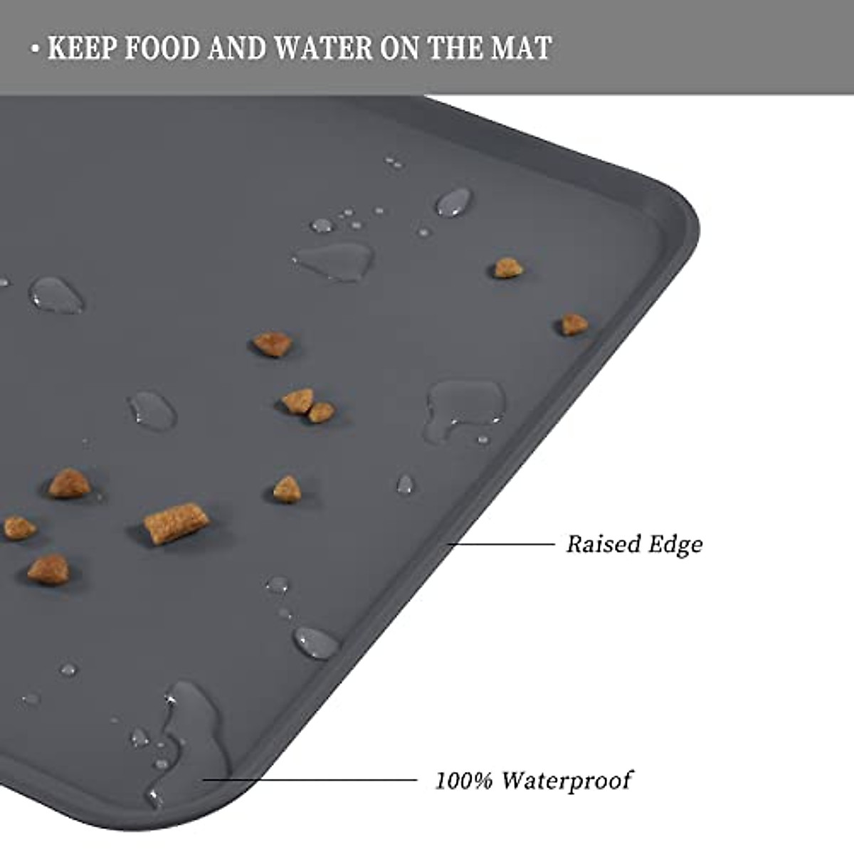 Reopet Silicone Dog Cat Bowl Mat Non-Stick Food Pad Water Cushion Waterproof - Multiple Colors, Sizes & Purposes