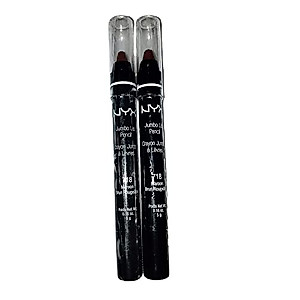 Pack of 2 NYX Jumbo Lip Pencil, 718 Maroon, JLP718