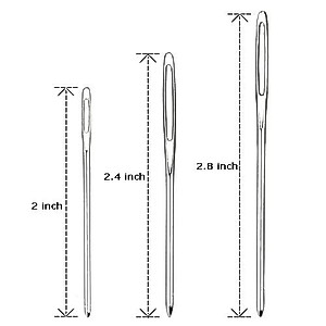 Hekisn Large-Eye Blunt Needles, Stainless Steel Yarn Knitting Needles, Sewing Needles, Crafting Knitting Weaving Stringing Needles,Perfect for Finishing Off Crochet Projects (9 Pieces)