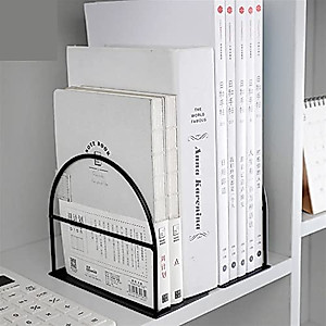 LIANAIhwd File Organizer for Desk 1 Pair Desktop Standing Book Clip Book Book Block is not Simple Print Creative high School Desk Bookcase