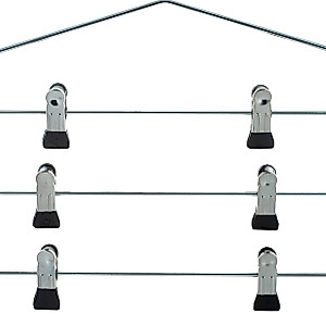 Organize It All 4 Tier Swing Arm Slack Rack Hanger, Closet Organizer for Pants, Scarves, Skirts