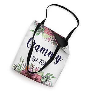 Grammy Est 2021 Flower Art Grammy Gift Mother Day Gift Women Tote Bag