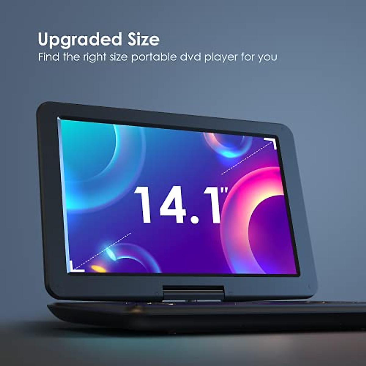 ieGeek 16.9'' Black Large Screen Portable DVD Player and 11.5'' Red Portable DVD Player