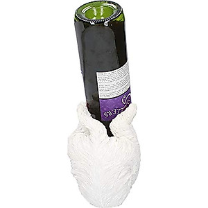 Nemesis Now Guzzlers West Highland Terrier Wine Bottle Holder 21 cm White, Size 21cm
