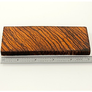 Bookmatched Zebrawood Knifes Scales, Handle Blank Exotic Knife Scales Wood