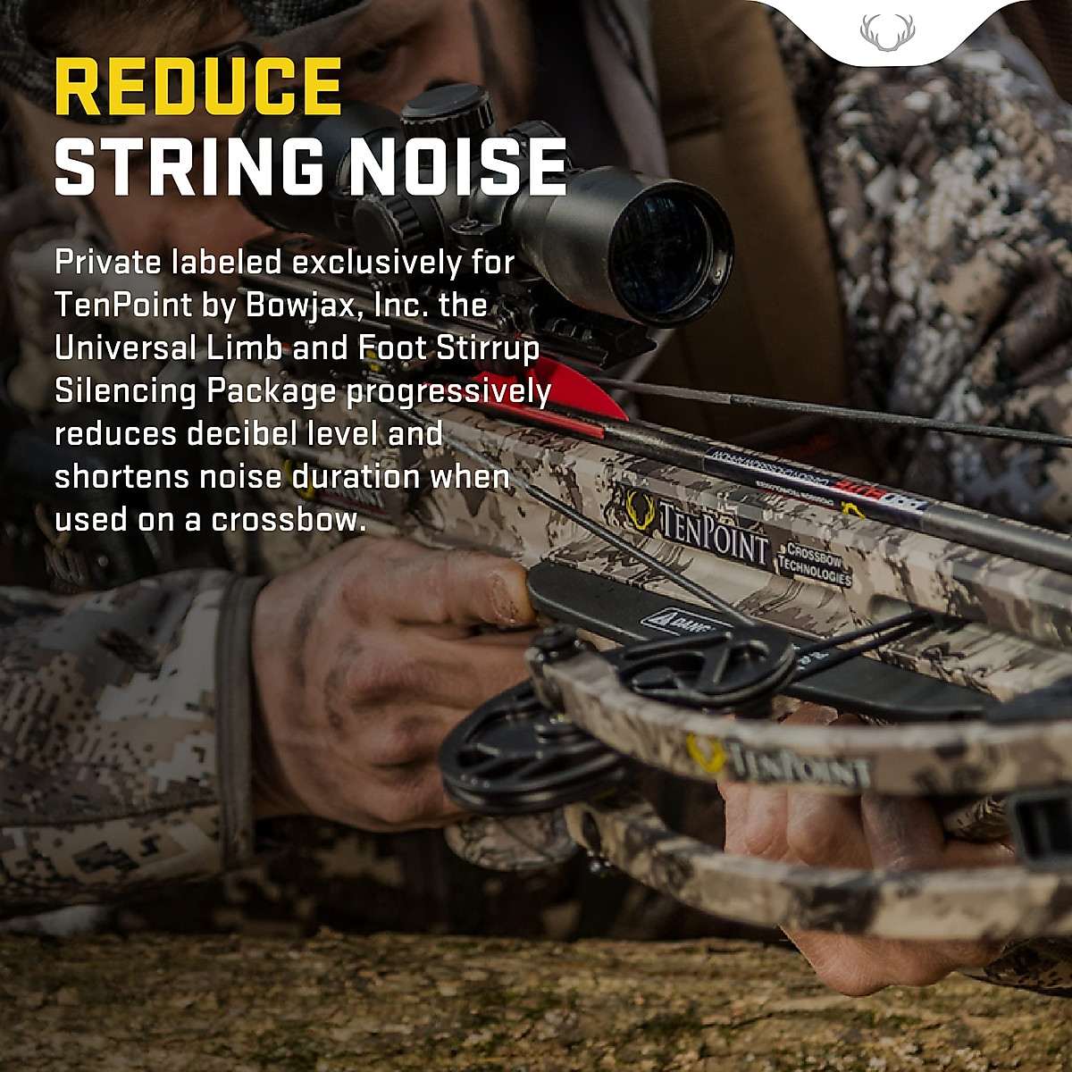 TenPoint Universal Limb and Foot Stirrup Silencing Package - Reduces Decibel Level & Shortens Noise Duration