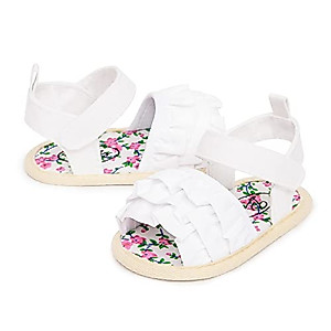 KIDSUN Baby Girls Boys Sandals Infant Summer Beach Shoes Anti Slip Rubber Sole Outdoor First Walking Crib Shoes