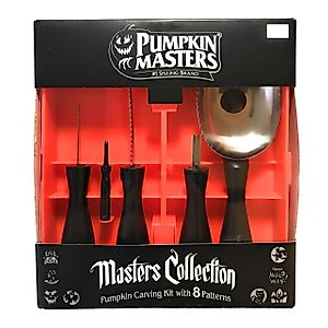 Pumpkin Masters Masters Collection Pumpkin Carving Kit, #1 Brand, 5 Tools, 8 Patterns