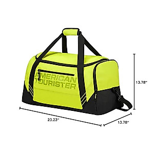 American Tourister Travel Bags, Black/Lime Green