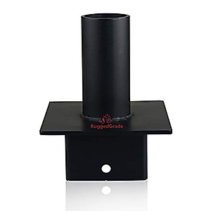 Tenon Adapter for 4 inch Square Pole - Convert 4 inch Square Pole to Slip fit Adapter -