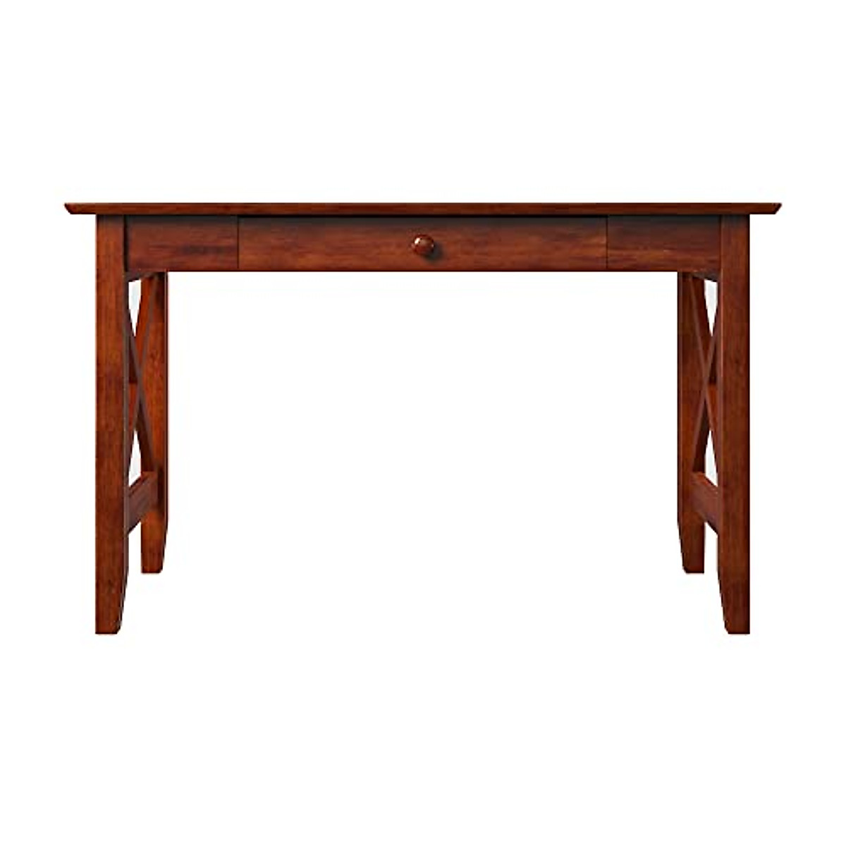 AFI Lexi Desk with Drawer and Charging Station, Walnut