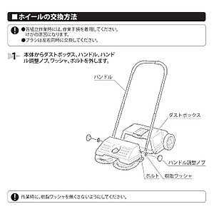 PAOCK RS550-FWR Push Sweeper for RS-550 Wheel (Right)