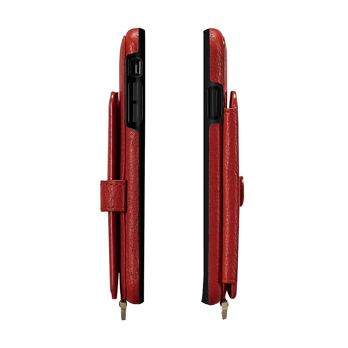 Sena Kyla Crossbody Snap On Cell Phone Case for iPhone XR - Wireless Charging Compatible, Red