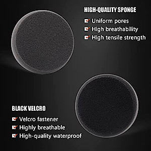 Car Wax Applicator, SPTA Car Handle Foam Applicator Pads,5Pcs 3 Inch Mix Waxing Pads Set Grip Applicator Foam Pads & Microfiber Pad Kit, Detailing Buffing Pads for Car Polishing Waxing Buffing Glaze