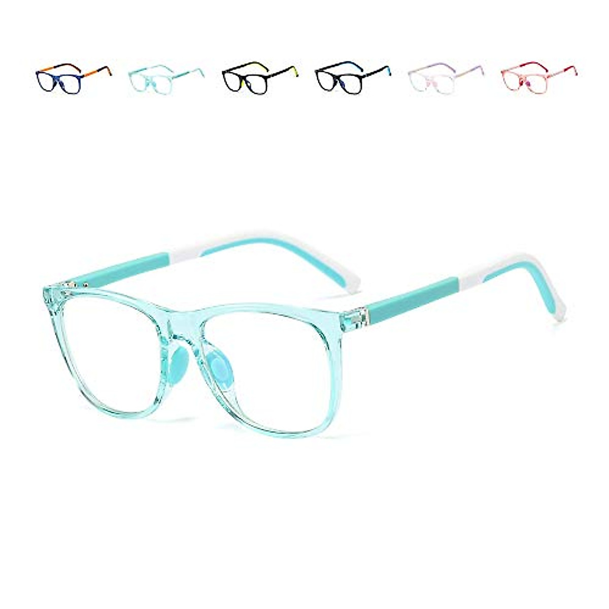 UBUJI Kids Blue Light Blocking Glasses, Computer Gaming TV Glasses for Boys Girls Age 3-12, Blue Light Blocker Glasses Anti Glare & Eyestrain - Green