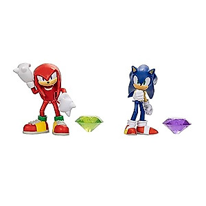 Sonic The Hedgehog Sonic 4" Figure 2 Pack Modern Sonic and Modern Knuckles