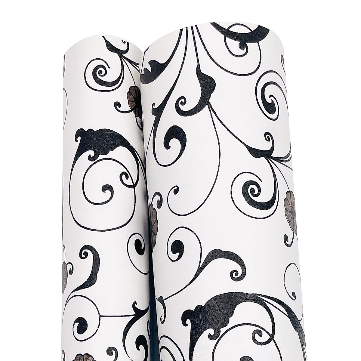 Yifely Black Vine Shelf Liner Self-Adhesive Furniture Paper DIY Dresser Drawer Covering Sticker 17.7 Inch by 9.8 Feet