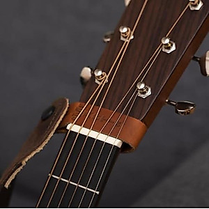 C.F. Martin & Co 18A0032 Guitar Leather Head Stock Strap Tie, Brown