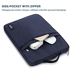 LONMEN 12.5-13 inch Laptop Sleeve Case Water-resistant Handle Bag for MacBook Pro Touch Bar/iPad Pro/Dell Latitude 7290/ASUS ZenBook 13 UX331UN/13.9" HUAWEI MateBook X Pro