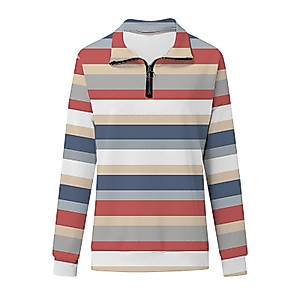 FABFEGU View My Gift Card Balance on My Account Amazon,Cute Sweatshirts for Women Women's Printed Fashionable Casual Long Sleeved Zippered Lapel Sweater Pack (Blue #1, M)