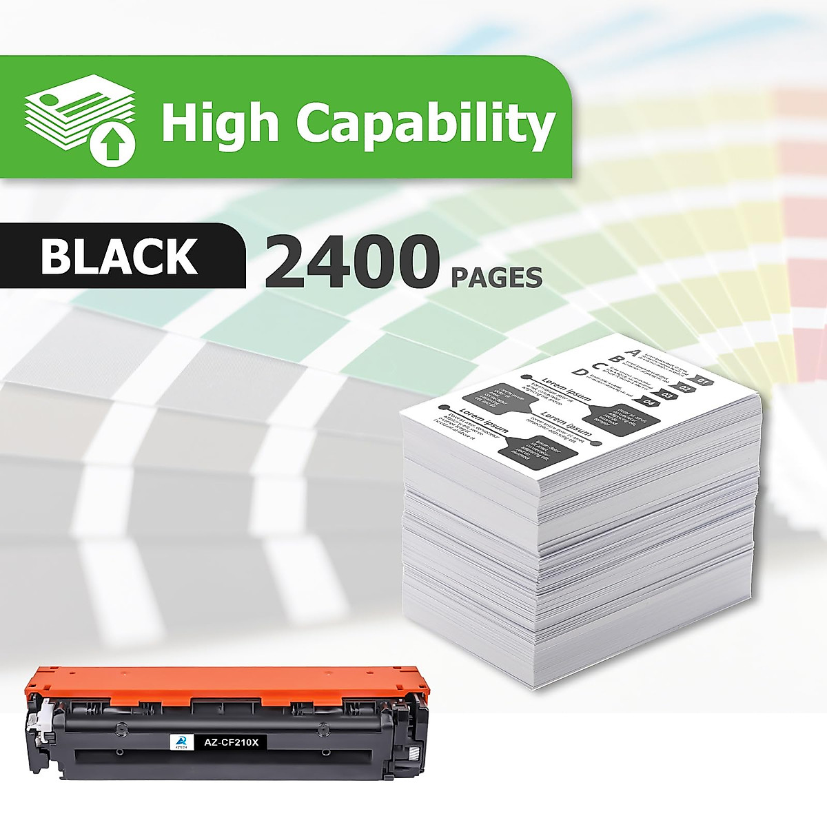 Aztech Compatible Toner Cartridge Replacement for HP 131X CF210X 131A CF210A for Pro 200 Color MFP M276nw M251nw M276n M251n Printer Ink (Black, 1-Pack)