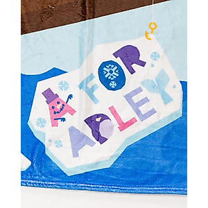 A FOR ADLEY Merch, Adley's Snuggly Snow Mermaid Blanket Featuring Cartoon Mermaid Adley Print