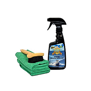 Nautical One Xtreme Grime Remover 4-Piece Kit | Gel Formula Rids Grime from Vinyl Surfaces, 22 oz.