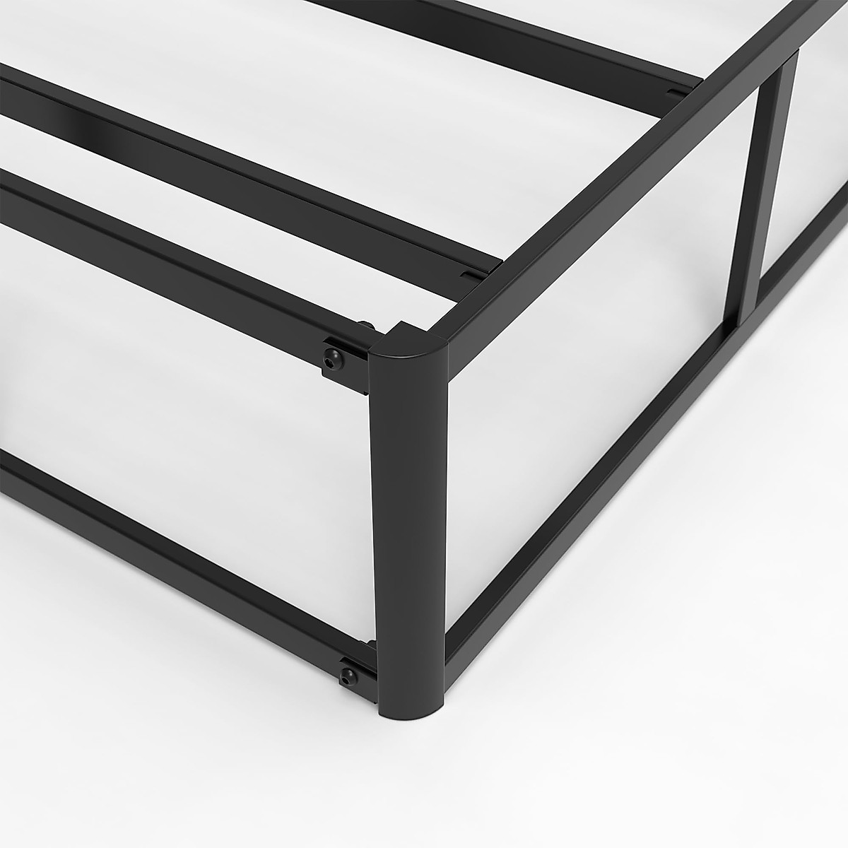 Maenizi 9 Inch Box Spring for Queen Bed, Heavy Duty Metal Box Spring Bed Base with Fabric Cover, Mattress Foundation, Easy Assembly, Noise Free, Black