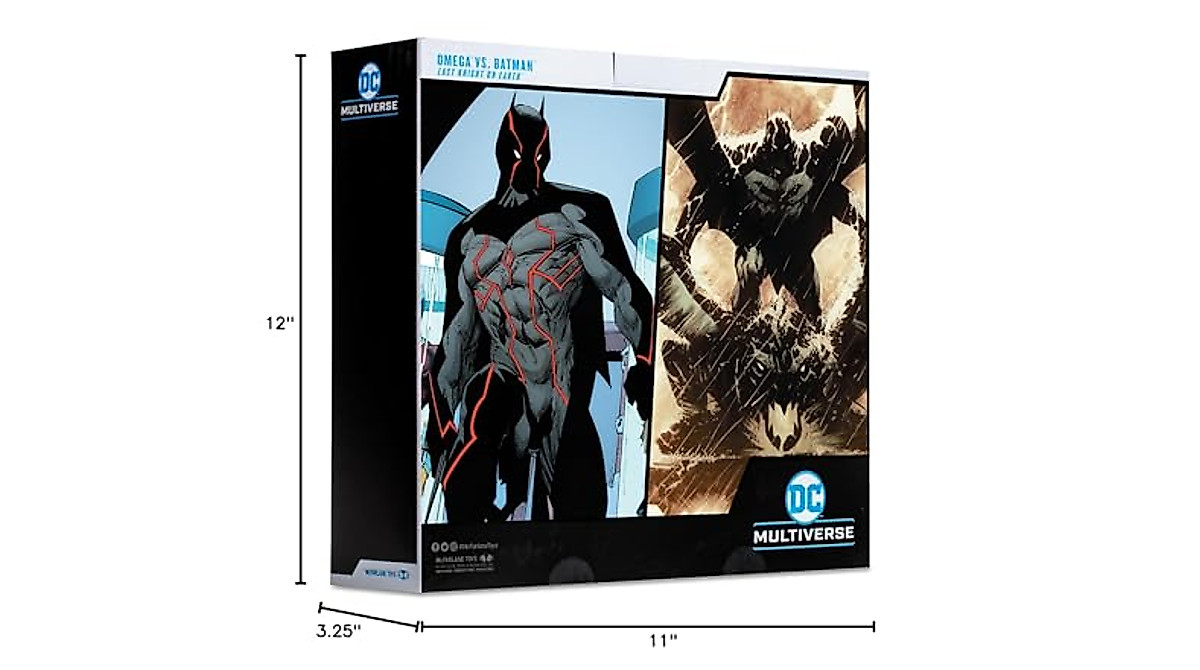 DC Multiverse Omega vs Batman 2pk - Highly Detailed Collectible Figures