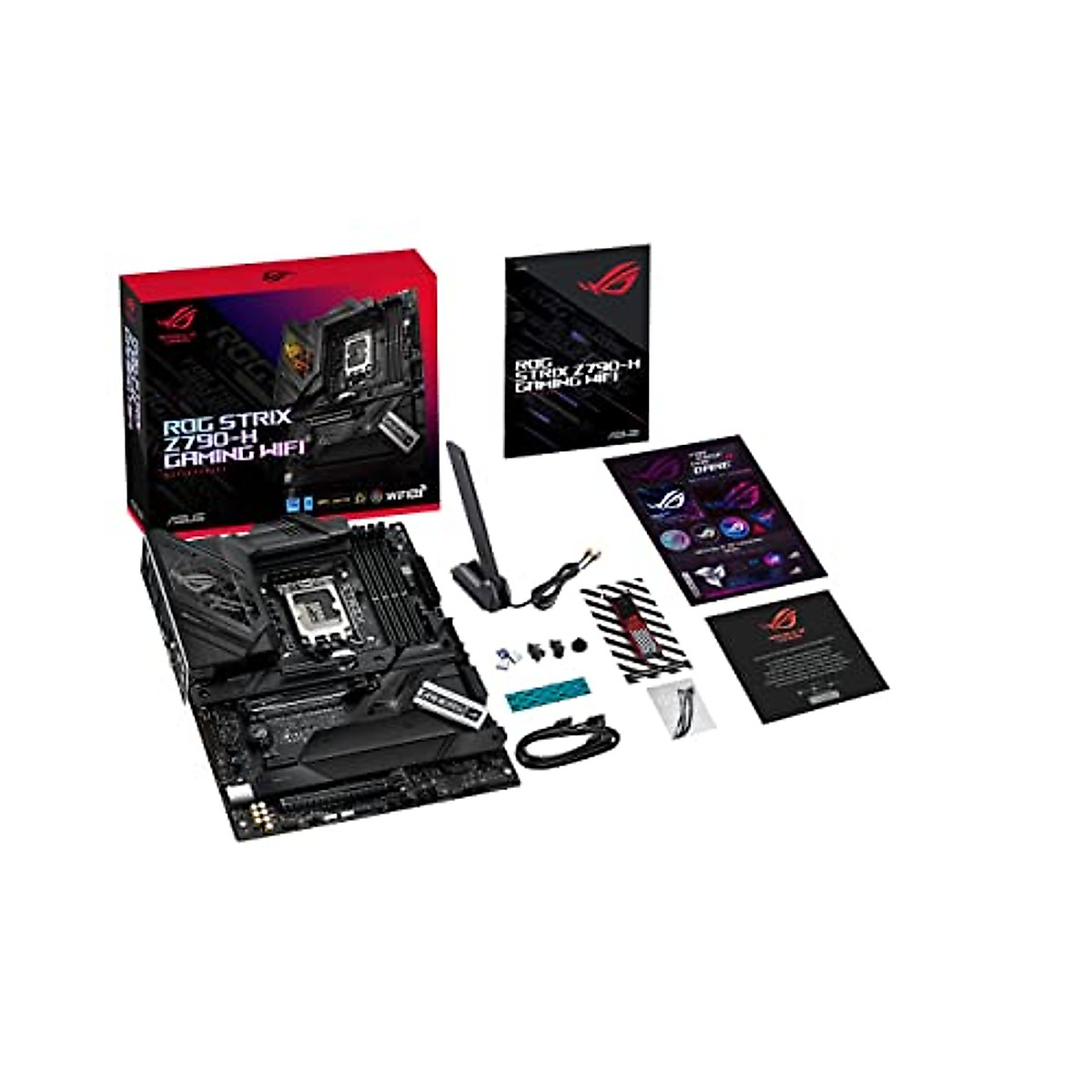 ASUS ROG STRIX Z790-H Gaming (WiFi 6E)LGA 1700(Intel®12&13th Gen)ATX gaming motherboard(DDR5 -7800 MT/s, PCIe 5.0 x16 with Q-Release,4xPCIe 4.0 M.2 slots,USB 3.2 Gen 2x2 Type-C®,front-panel connector)
