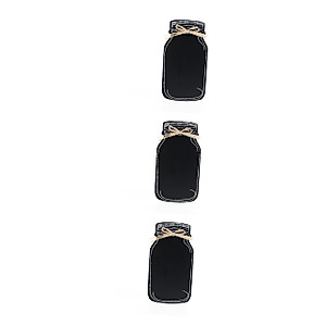 NUOBESTY 3pcs Bottle Message Board Decorative Table Blackboard Mini Table Blackboard Mini Blackboard Easel Woodsy Decor Mini Chalkboard Stands Mini Chalkboard Signs Food Wedding Bamboo