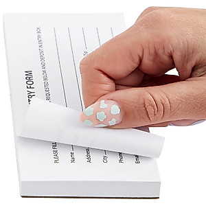 Juvale 2000 Raffle Ticket Sheets, Blank Entry Forms for Contests, School Events (White, 20 Pads)