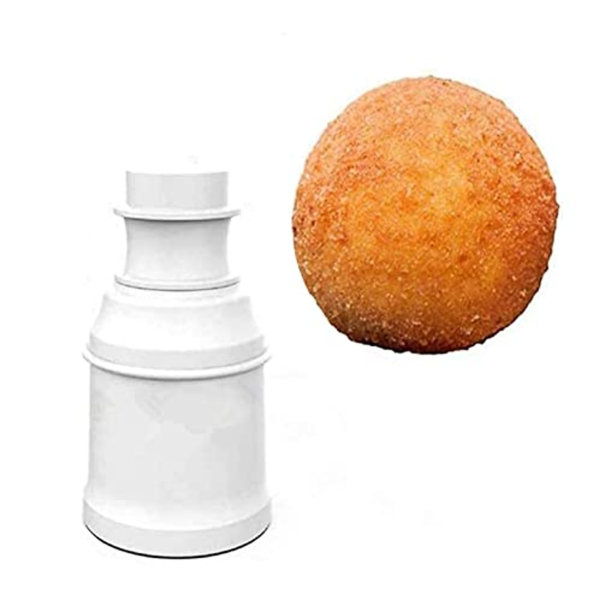 Arancini Maker Mold,160 Grams DIY Rice Ball Mold,Multipurpose Rice Ball Maker Shake,Homemade Stuffed Meat Point Ball for Kitchen Sushi Tool (Round)