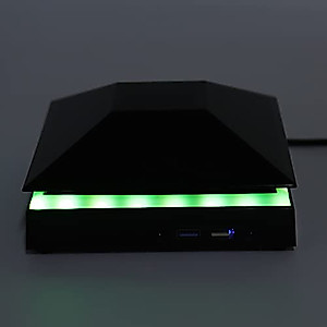 Console Cooling Fan Cooling Fan 3 Wind Speeds Colorful Light Touch Switch with LED Light Bar 3 USB Ports for Console