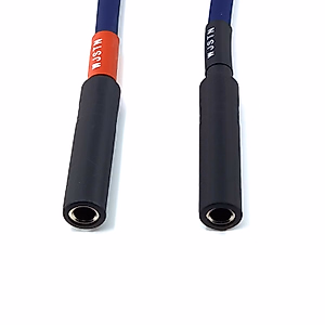 WJSTN-19 1/4 TS Female to Right Angle Speakon Speaker Audio Cable Right Angle Speakon To6.35 mm（Female） Mono Jack Adapter，1/4" to Twist Lock Right Angle Speak-on Cord -2 Pack (6IN)