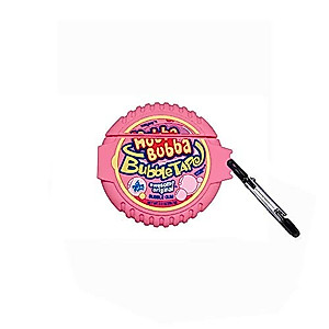 EYST Airpod 2/1 Silicone Case, Soft 3D Cartoon Fashion Cute Cool Design Shockproof Protective Air Pods Cover Kids Girls Women Funny Headphone Fun Unique Keychain Cases for AirPods 2&1, PINK GUM