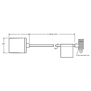Little Giant RFSN-16 115 Volt, Maximum 15-Amp - 3/4 HP, Pump Down Piggyback Tethered Float Switch for Pond, Sump, Sewage or Effluent Systems, 20-Ft. Cord, Grey, 599211