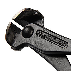 KSEIBI 141150 End Cutting Pliers 7 Inch Grip Handle Black Finish Chrome Vanadium Steel Carpenter Pincer, Nippers Tool, Cat Paw, Nail Remover, Rivet Cutting Pliers, Steel Wire Cutter Construction Tool