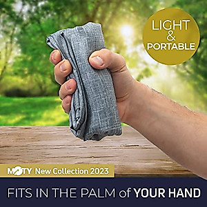 moty Folding Table Cover, Polyester Fitted Waterproof Outdoor Tablecloth Protector with Elastic for Rectangle Picnic Tables, Washable, Wrinkle Resistant, for Patio, Parties, Camping