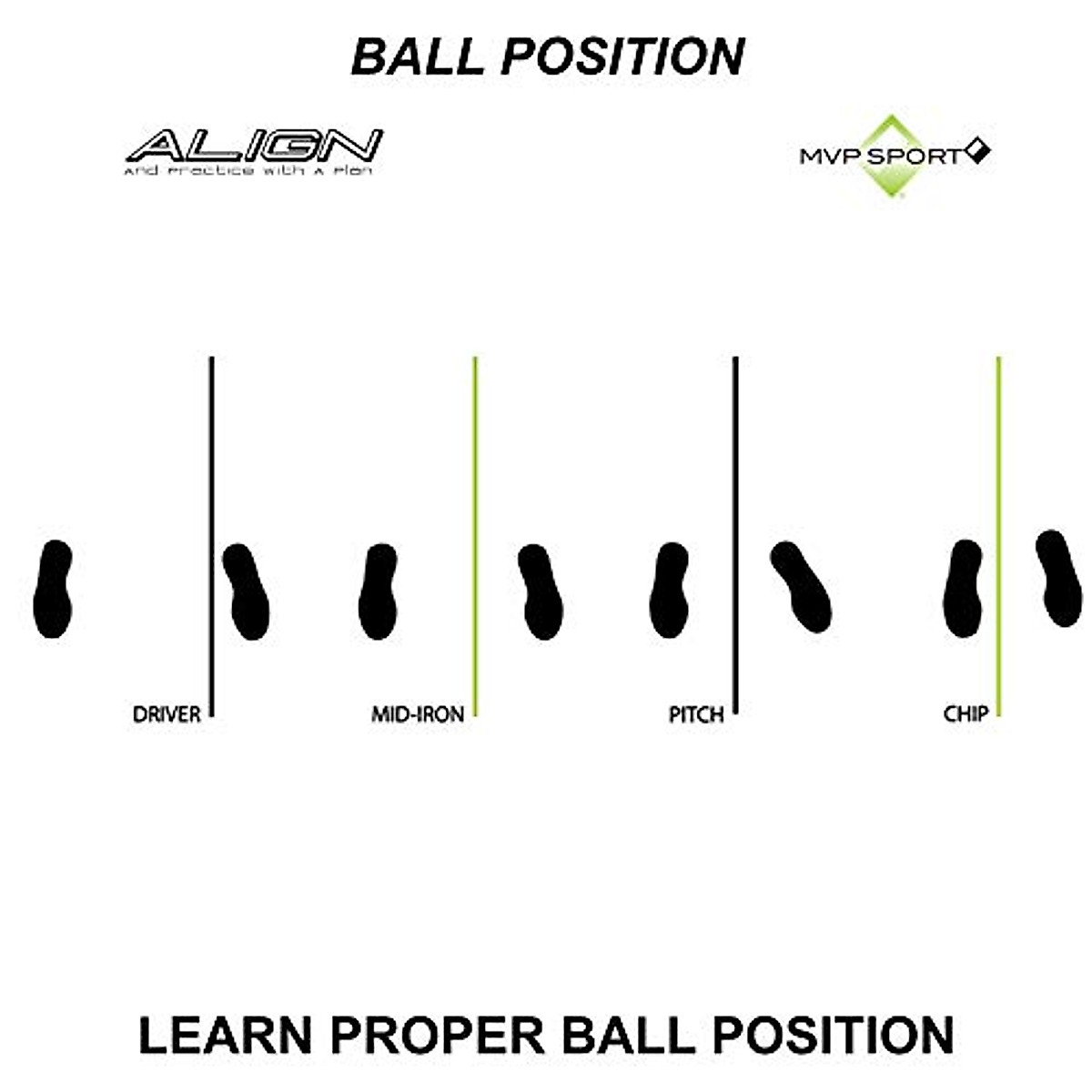 MVP Sport Golf Alignment Rods (MorodZ) Training Aid 2-Pack (Red)