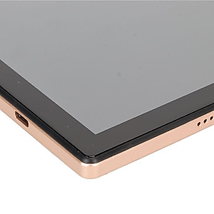 Jopwkuin HD Tablet, 2 Card Slots 10.1 Inch FHD Gaming Tablet Octa Core CPU for Travel (US Plug)