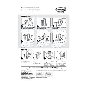 Command 17088Q-ES Jumbo Hook Heavy Duty, Holds 7.5 lbs HARDWARE, 0, Quartz, 4 Count