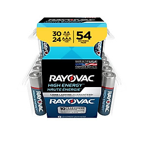 Rayovac AA Batteries & AAA Batteries Variety Pack, 24 Triple A Battery and 30 Double A Battery (54 Count)