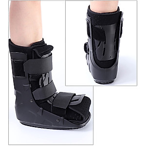 Walking Boot for Ankle Fractures and Achilles Tendon Injuries Sprained Ankle for Foot Broken Toe Walking Boots for Men Women Swelling Post Surgery Healing Protection Healing Boot,Right,Middle